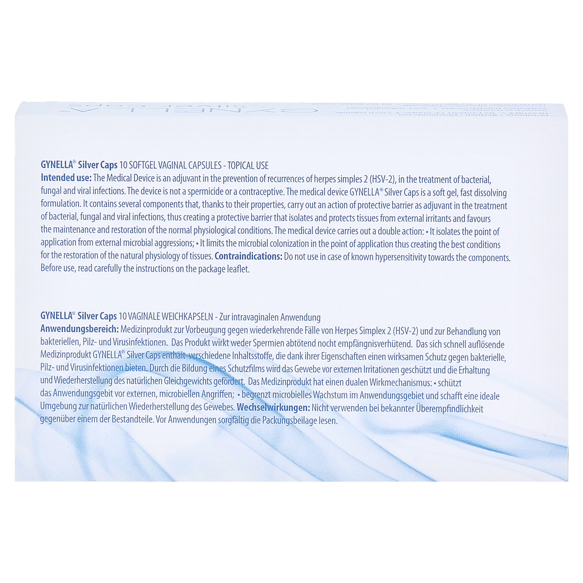 GYNELLA Silver Caps Vaginalkapseln 10 Stück | medpex