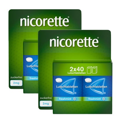 Nicorette Lutschtabletten freshmint 2mg 2X80 St günstig kaufen | medpex