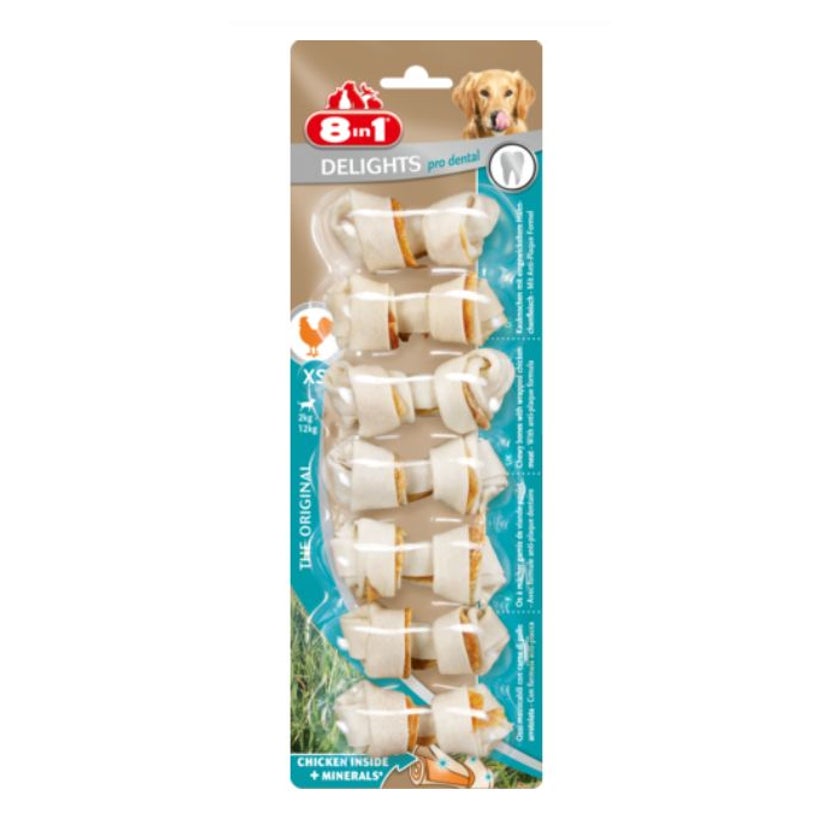 8in1 Delights Pro Dental Kauknochen XS 7 Pack 0,13 kg günstig kaufen ...
