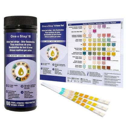 100 One+Step Urinteststreifen für 10 Indikatoren - Gesundheitstest inkl ...