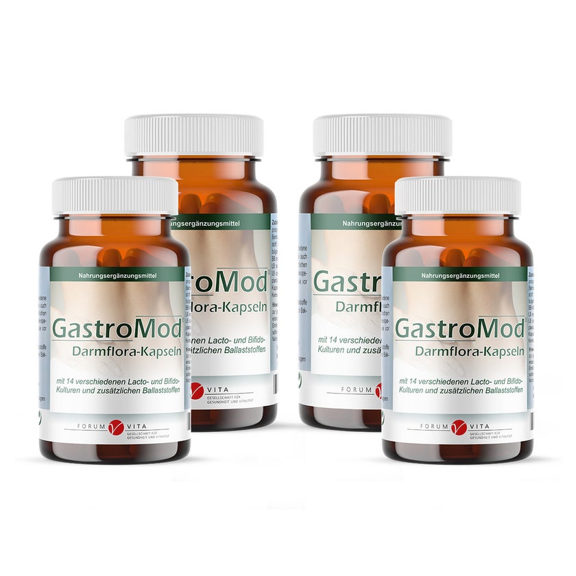 GastroMod Probiotika Darmflora Kapseln + Inulin zur Darmkur 4 x 45 St ...