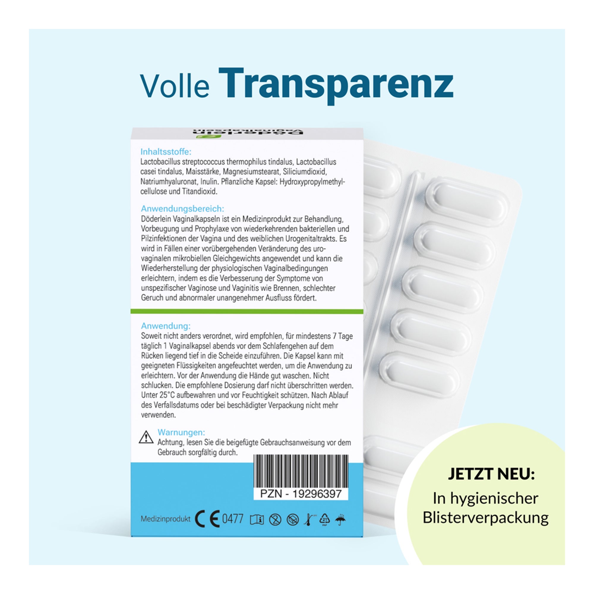 DÖDERLEIN Vaginalkapseln mit Milchsäurebakterien | medpex