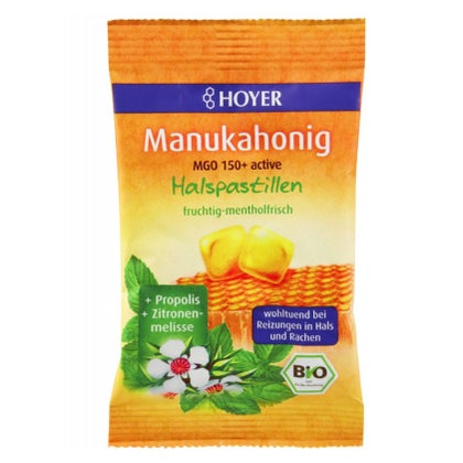HOYER Manuka Honig Bio Halspastillen Zitronenmelisse 30 g günstig ...