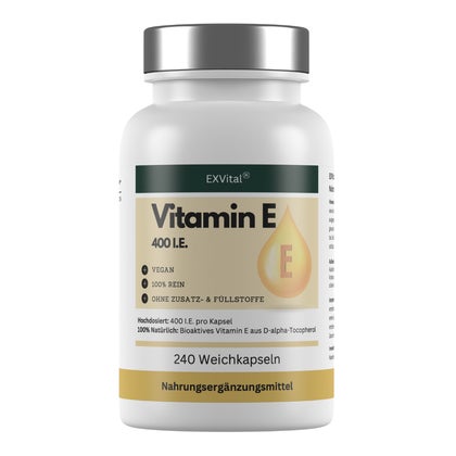 EXVital® Vitamin E Softkapseln, 400 I.E. D-Alpha-Tocopherol 249 St ...