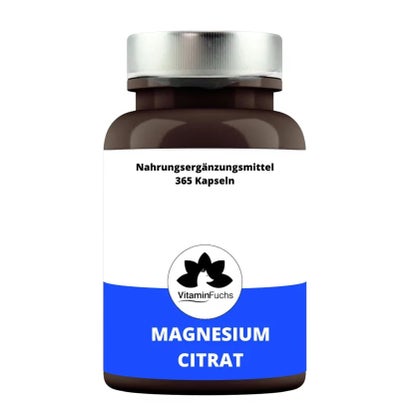 Magnesiumcitrat Kapseln - elementares Magnesium hochdosiert 180 St ...