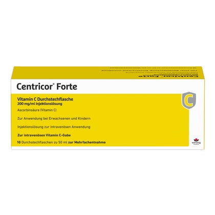 Erfahrungen zu Centricor Forte Vitamin C Dsfl. 200 Mg/ml Inj.-l. 20X50 ...